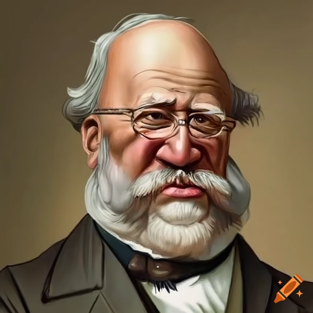 Caricature of benjamin harrison