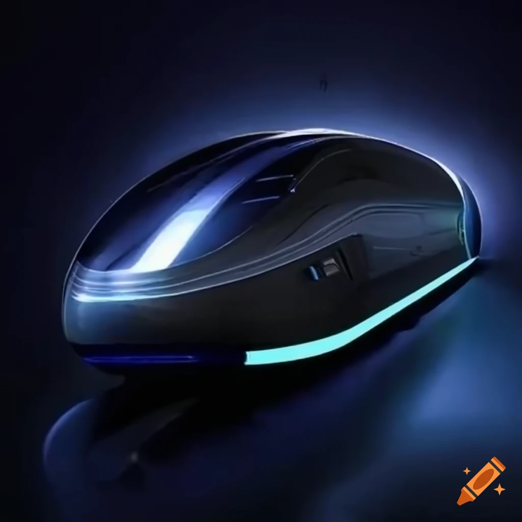 Futuristic hyperloop pod