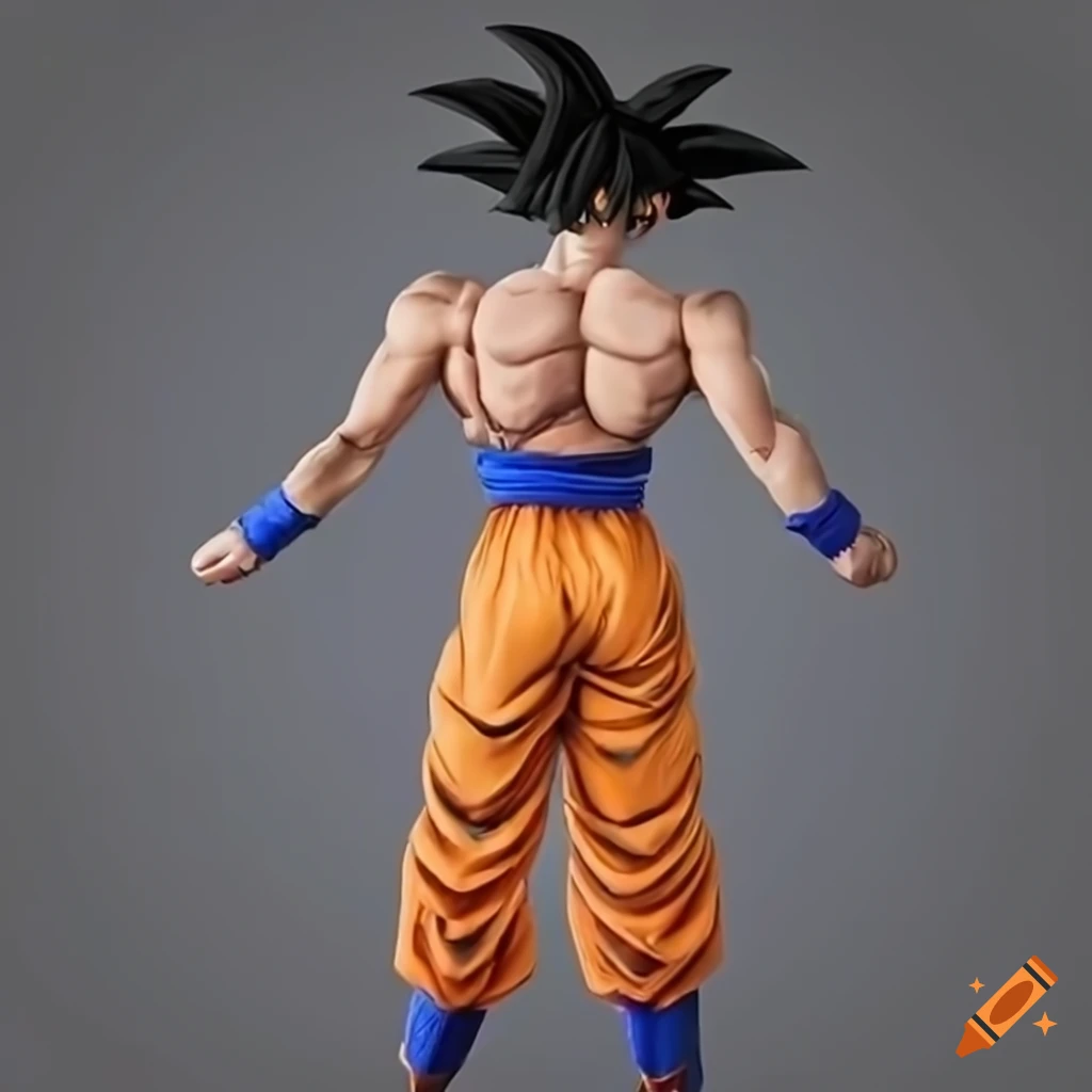 Photorealistic goku cosplay with unique hand pose