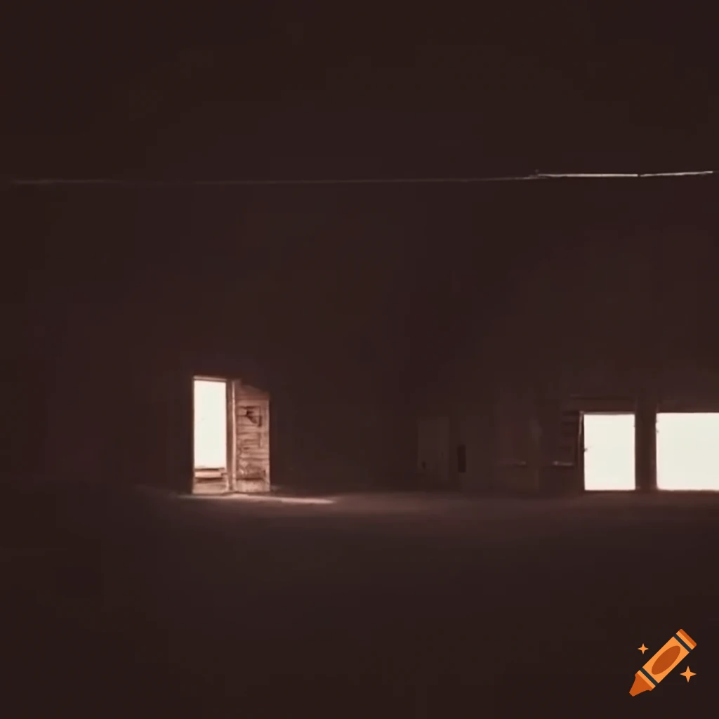 Vintage barn photo with a vhs vibe