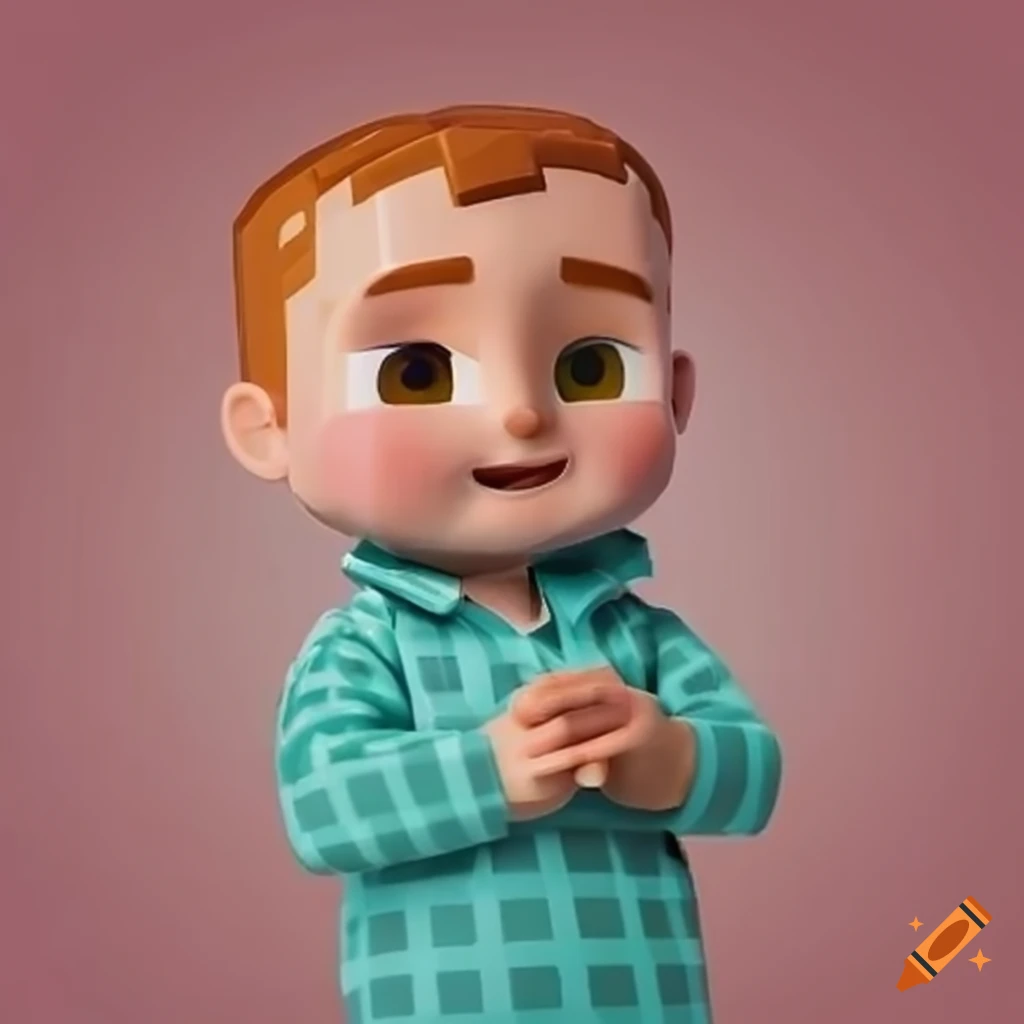 Block toy for Minecraft inspired play and learning on Craiyon