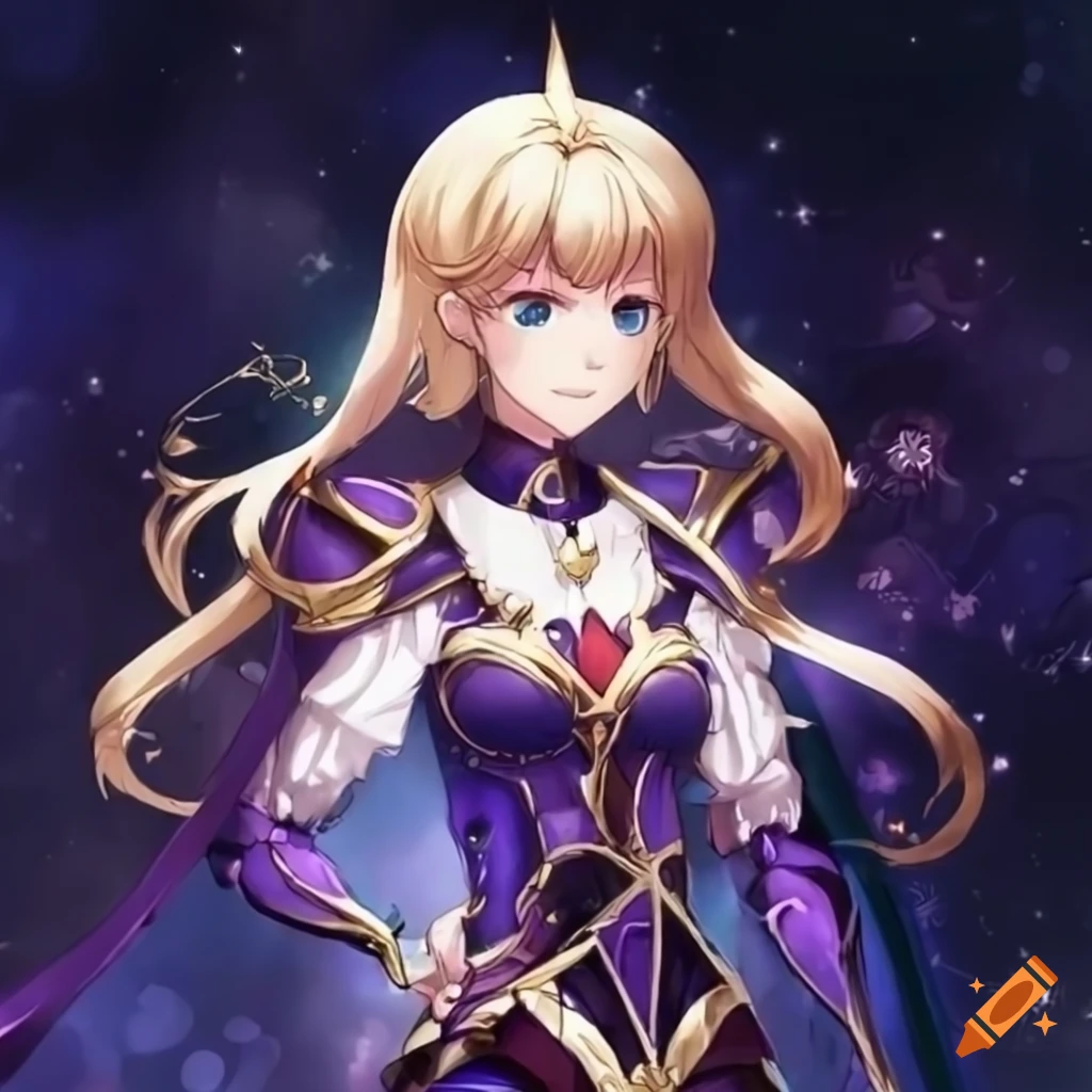 Illustration of a magic knight