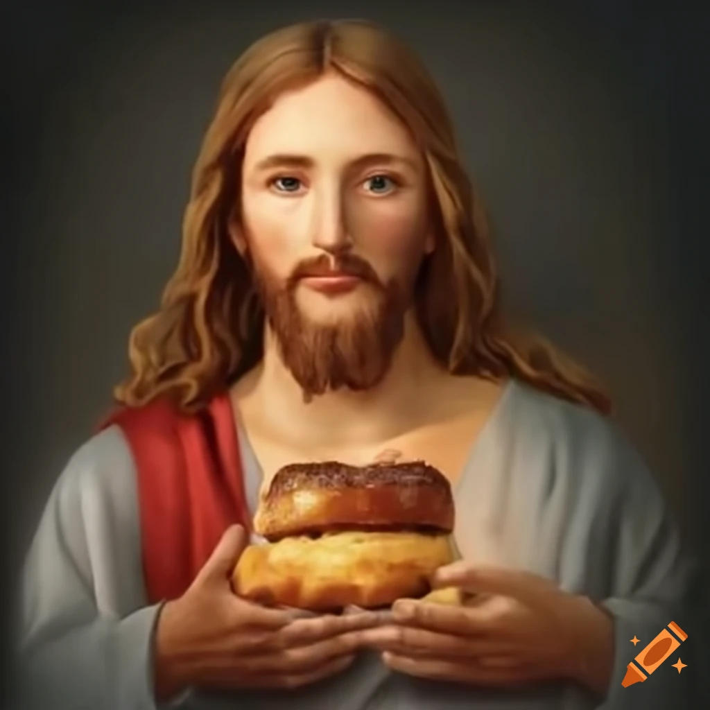 Humorous image relating jesus to burger king