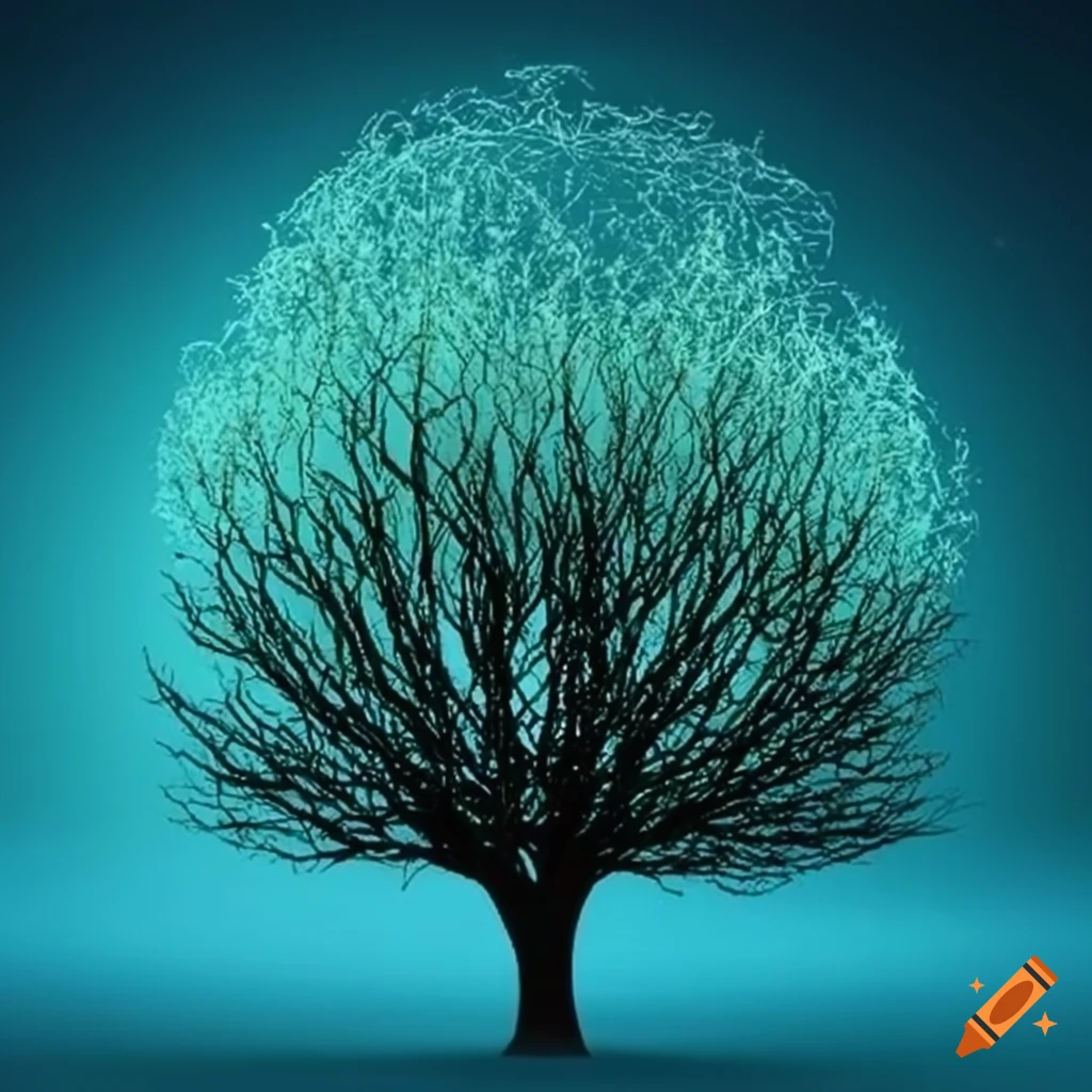 Tree with unique branch structure on Craiyon