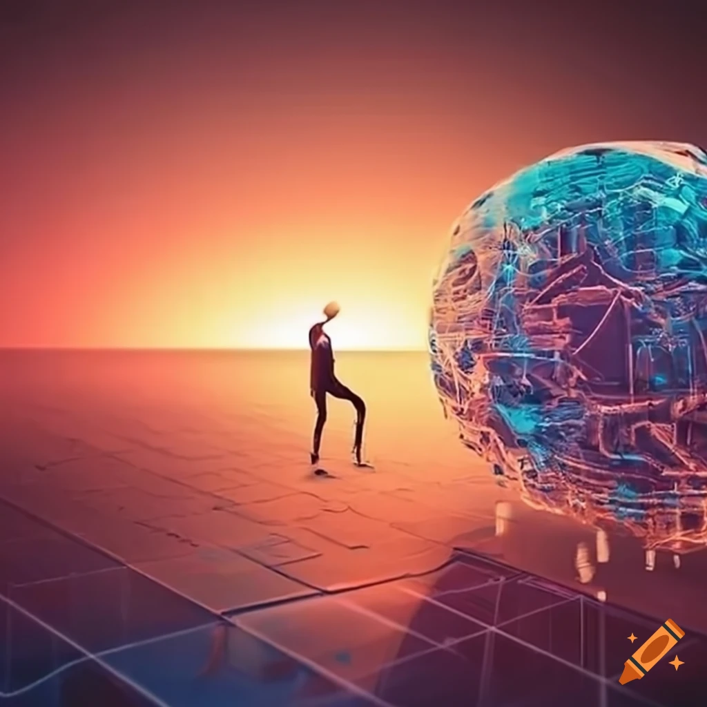 Visualization of a defossilised energy system on Craiyon