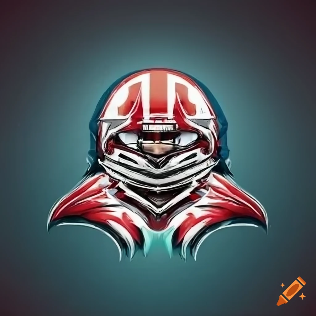 Powerful and fierce american football team logo