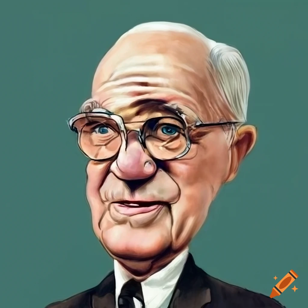 Caricature of harry s. truman on Craiyon