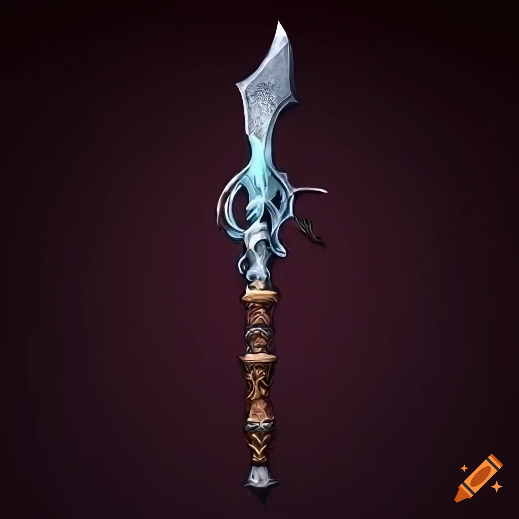 Fantasy melee weapon illustration