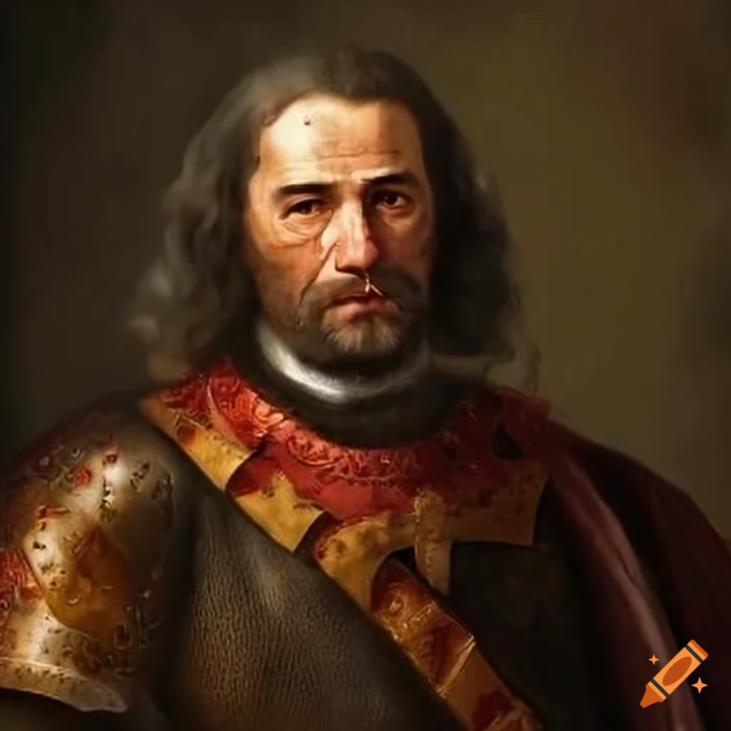 Portrait of a strong medieval baron