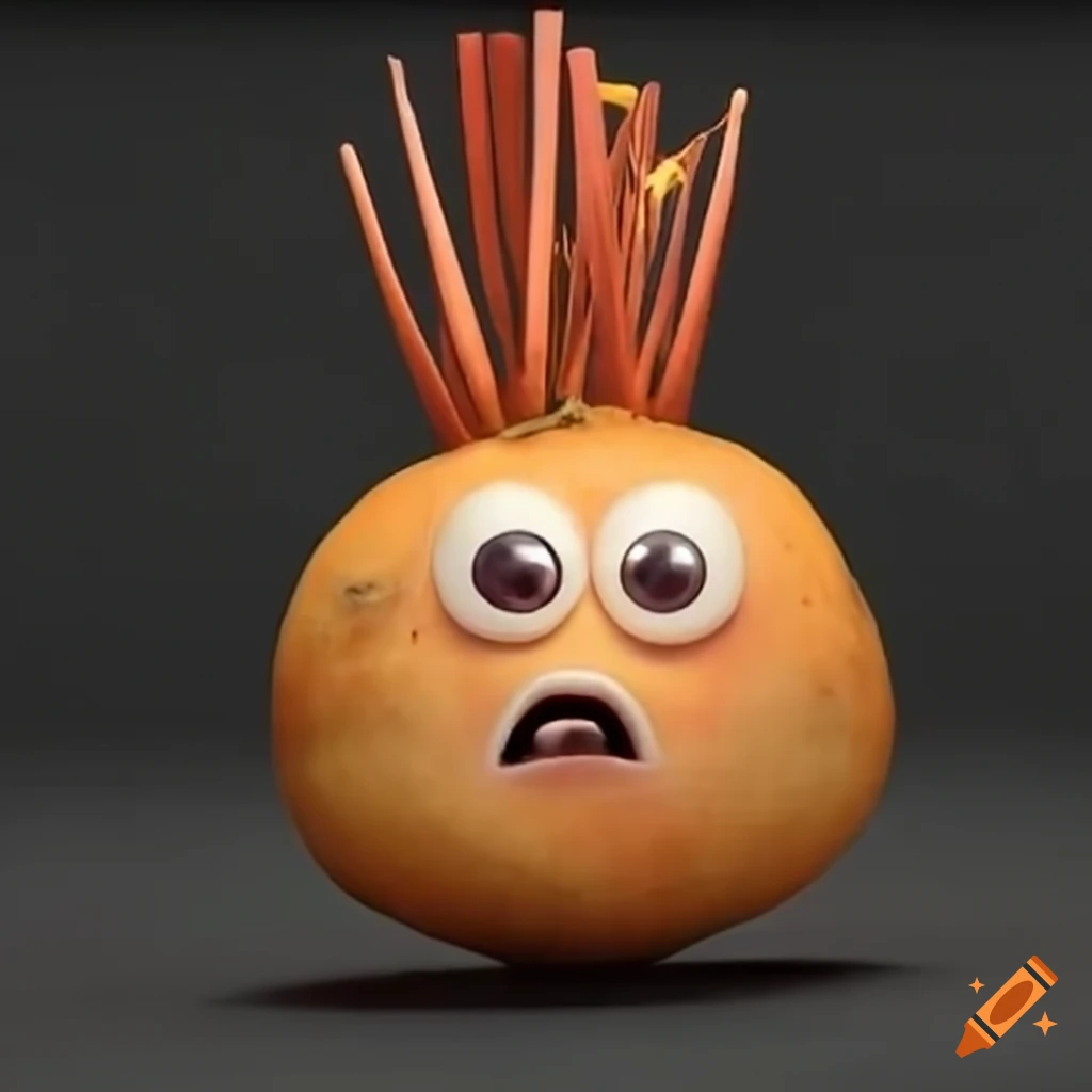 Scary vegetables and a scared human