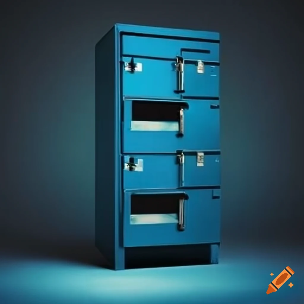 Individual safe deposit boxes for storing valuables