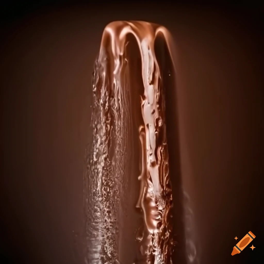 Chocolate waterfall on Craiyon