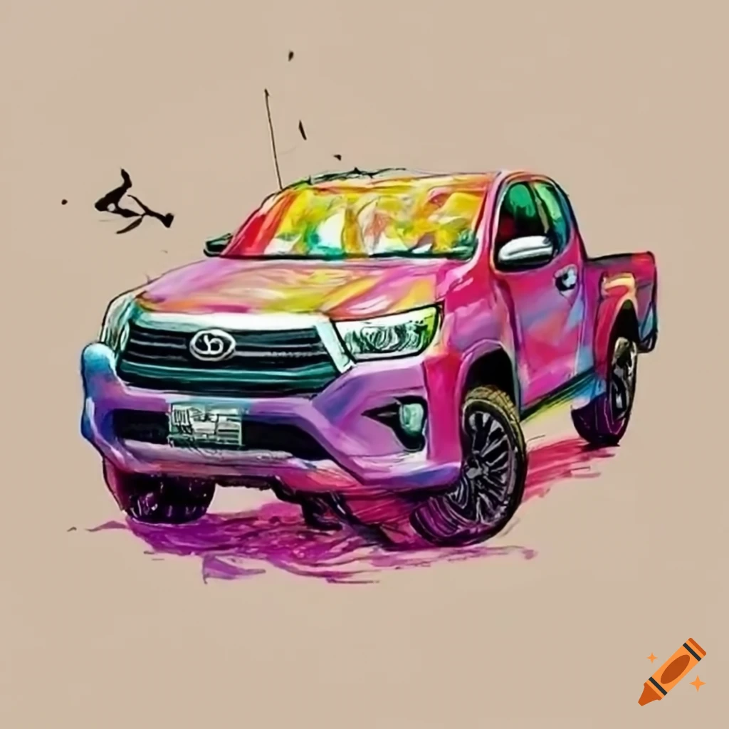 Toyota Hilux advertisement with the text Explorando o Passado ...