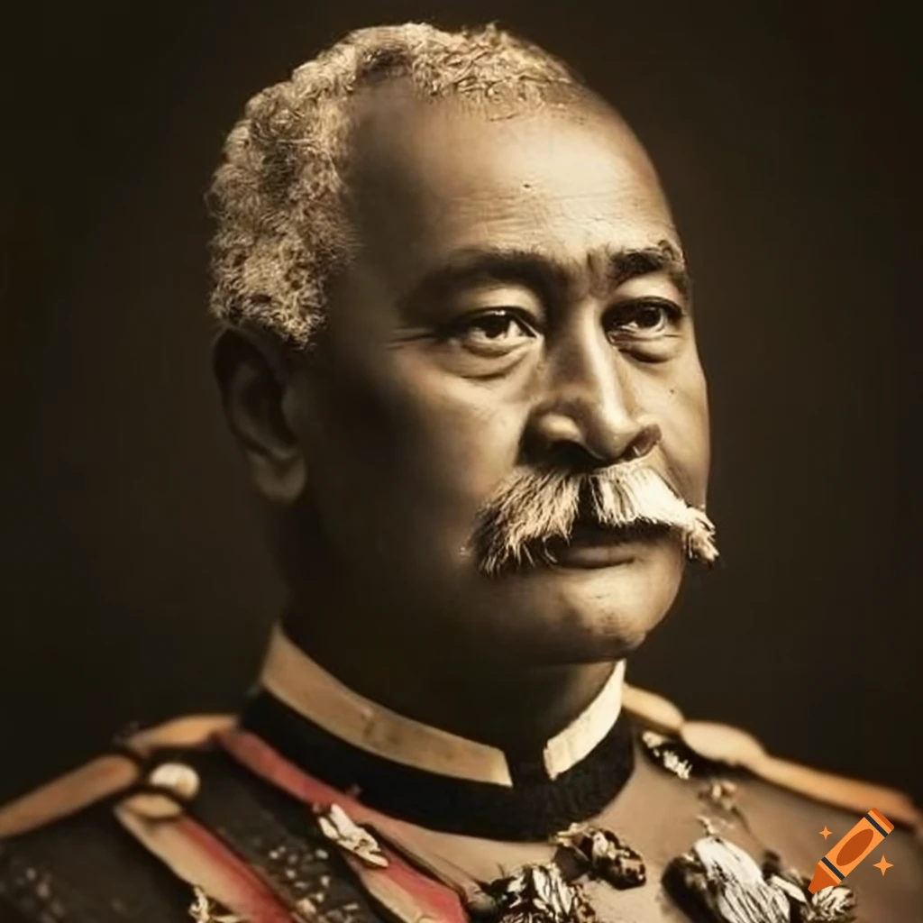 Portrait of george tupou i, king of tonga