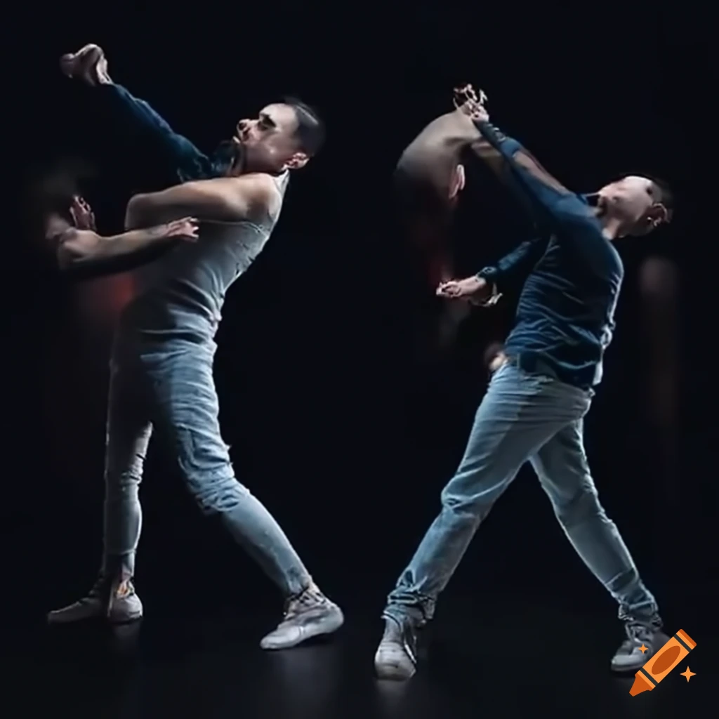 Two men having a rap battle