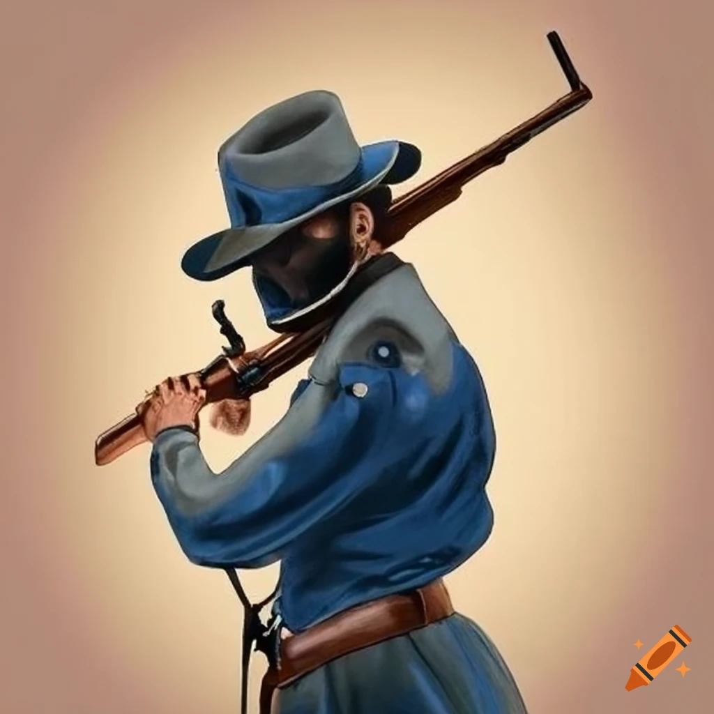 Confederate sharpshooter during the Civil War on Craiyon