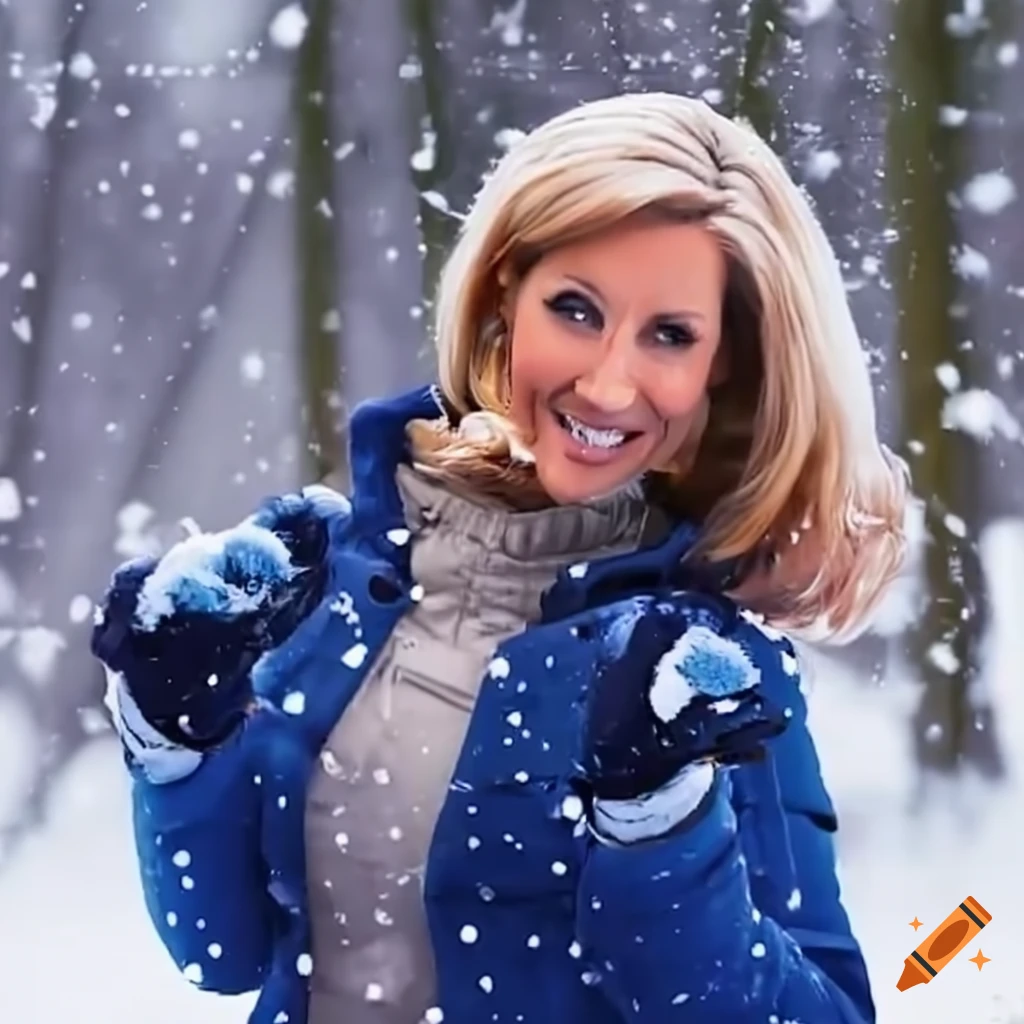 Stephanie abrams enjoying the snow