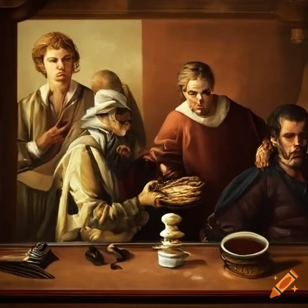 Portrait of four renaissance painters