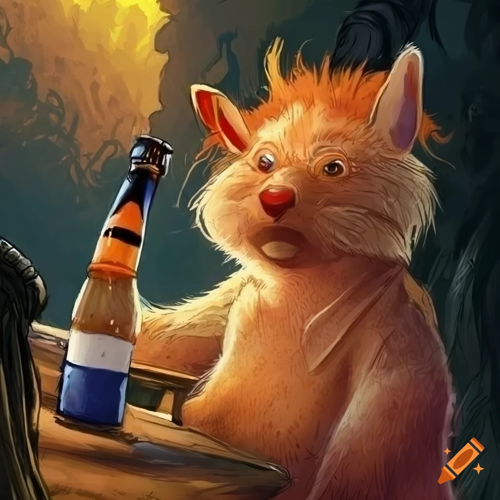 Book cover of "Robber Rumble Beer and Eddie Sniffels" on Craiyon