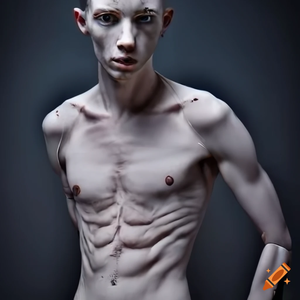 Photorealistic image of a multi-body male cyborg