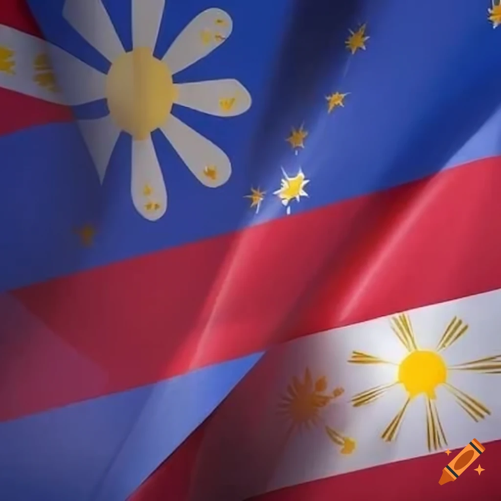 Election campaign background with philippine flags on Craiyon