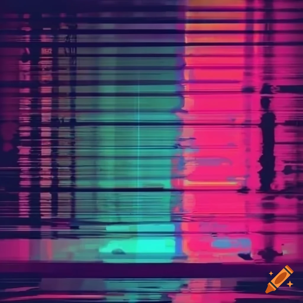 Nostalgic lofi minimalist texture with vhs effect