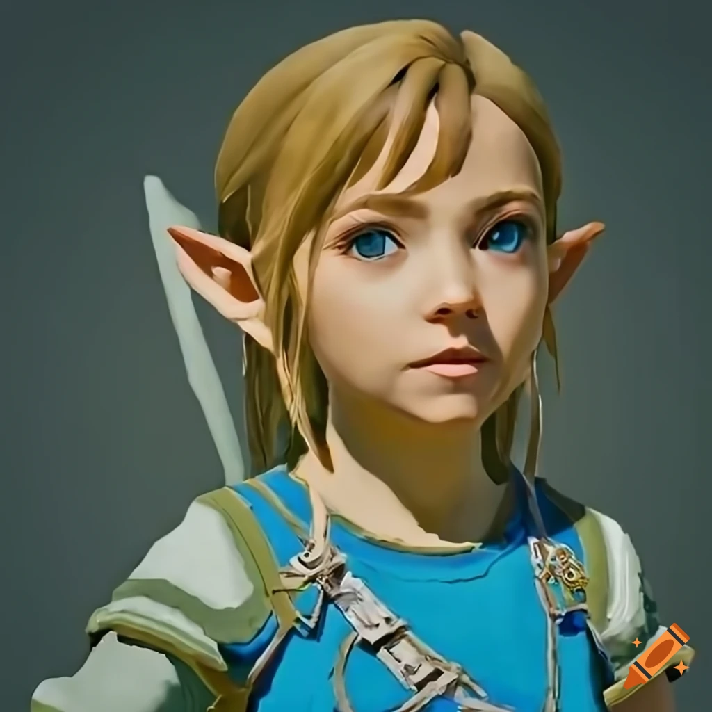 Hyper realistic depiction of Link and his sister on Craiyon