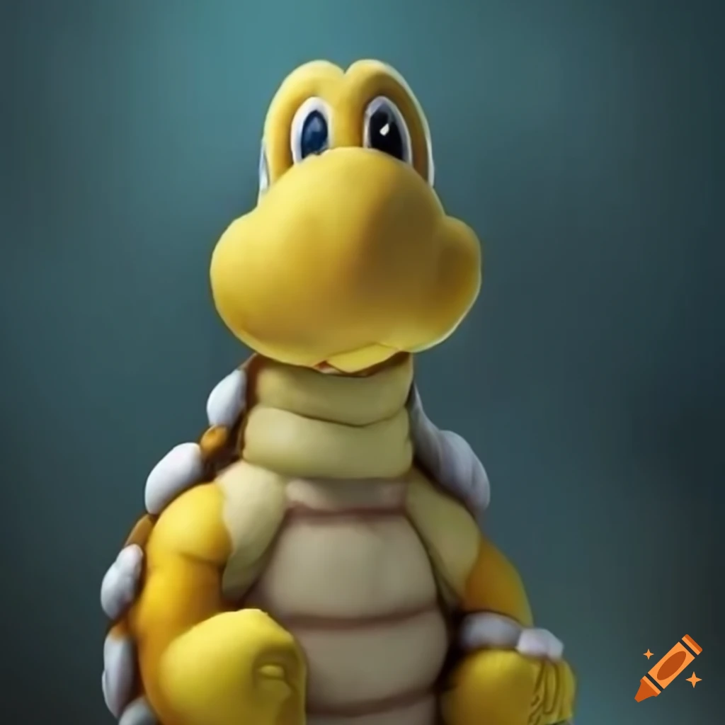 Hyper realistic koopa troopa artwork
