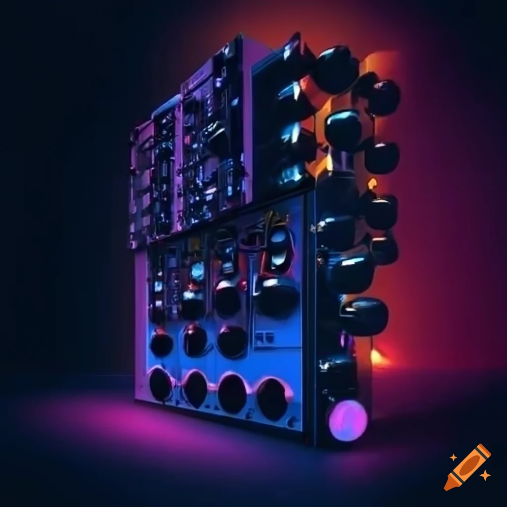 Abstract modular music artwork