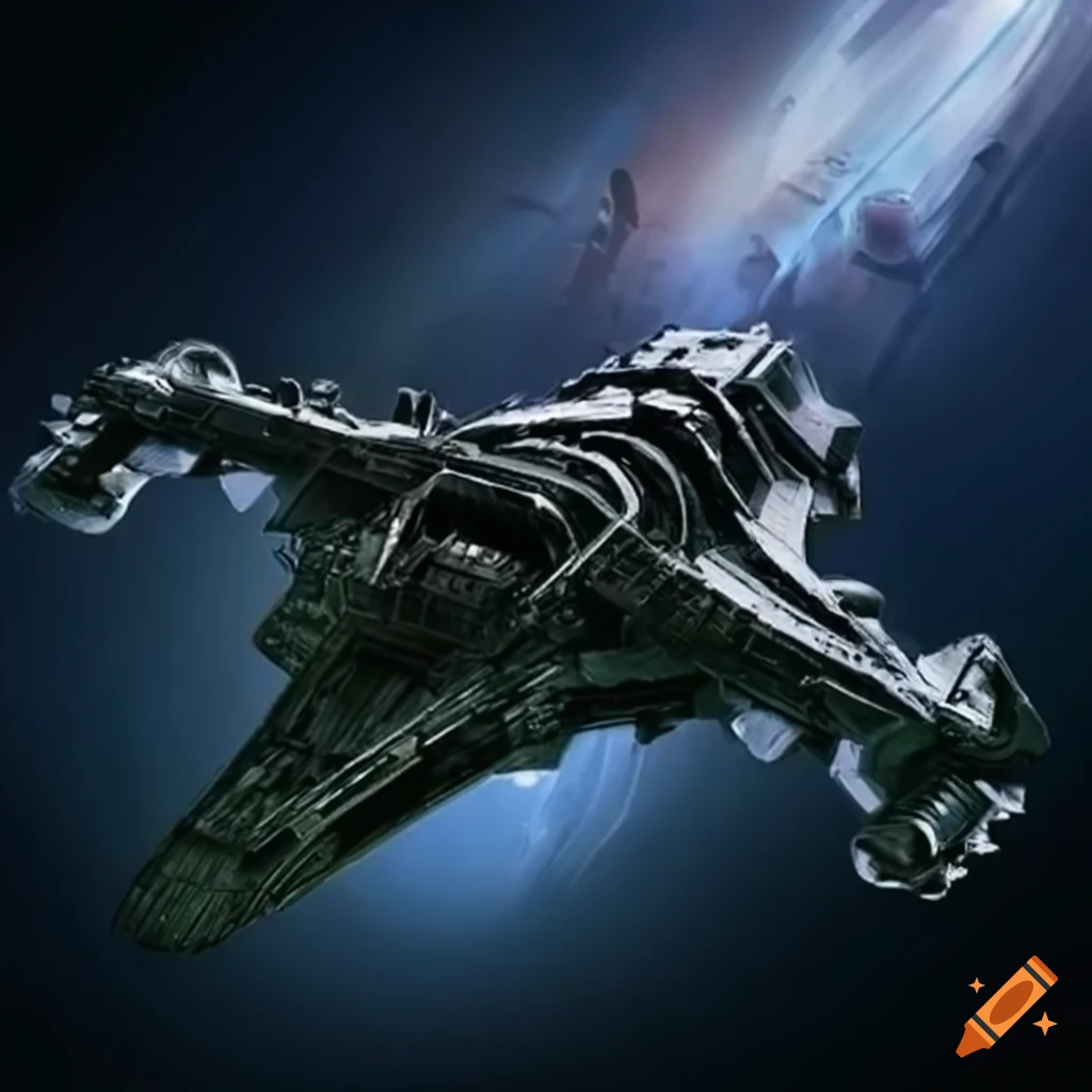 Fusion of the matrix and star wars ships