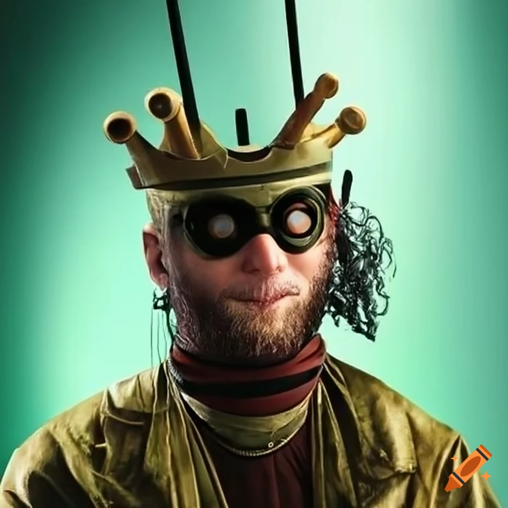 Superhero playing the pipe