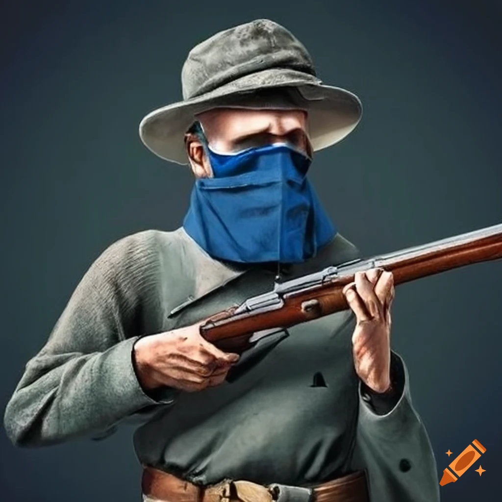 Image of a confederate sharpshooter during the civil war on Craiyon