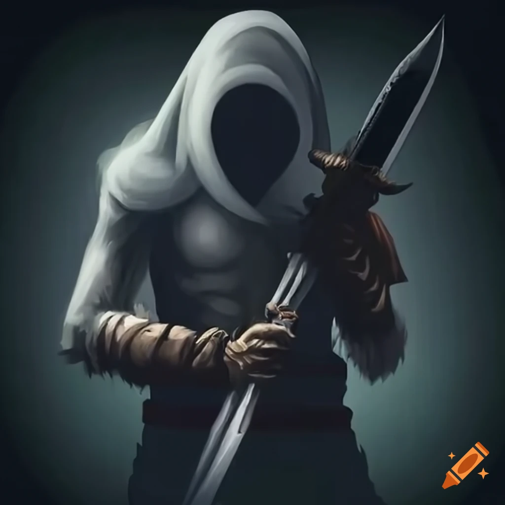 Illustration of link with sword and wolf shadow