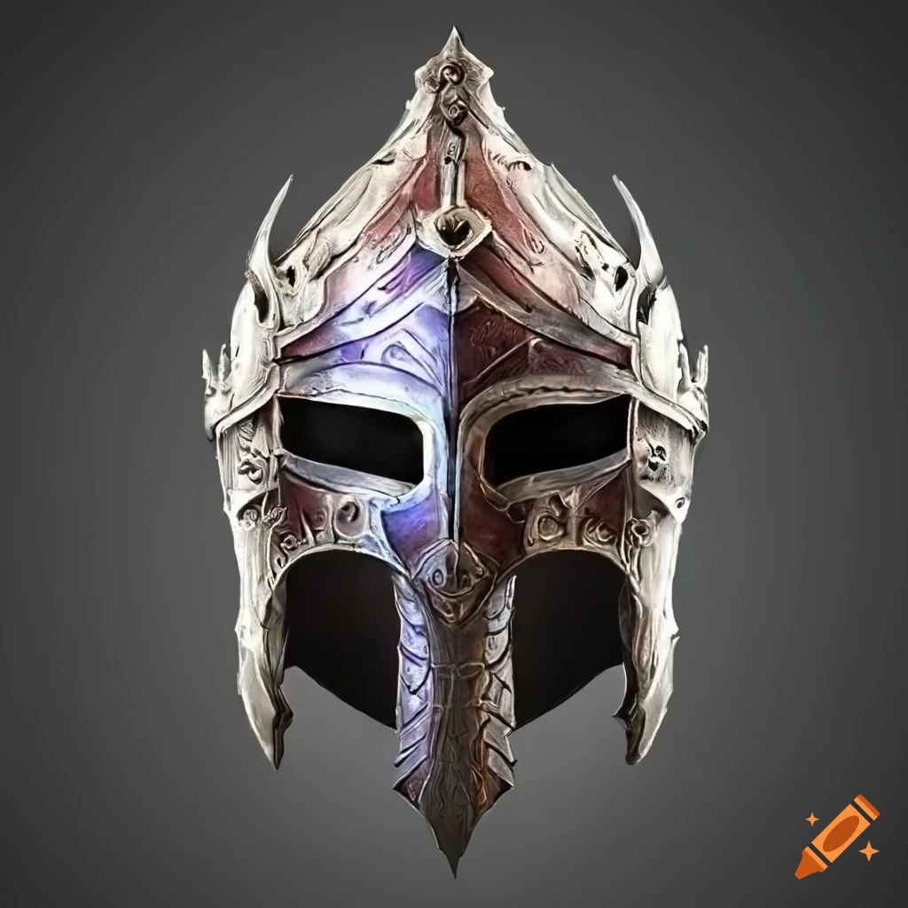 Symmetrical plate dragon helmet