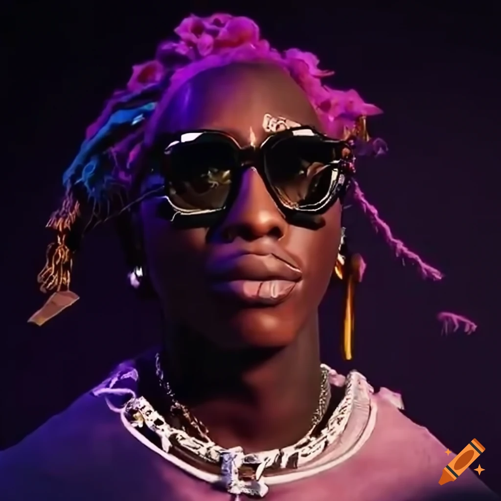 Young thug playing fortnite