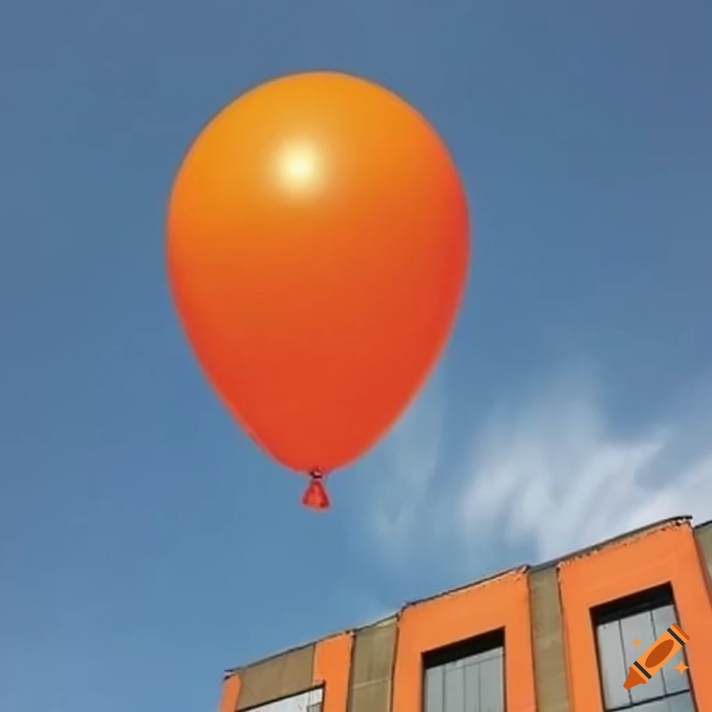 Giant orange balloon