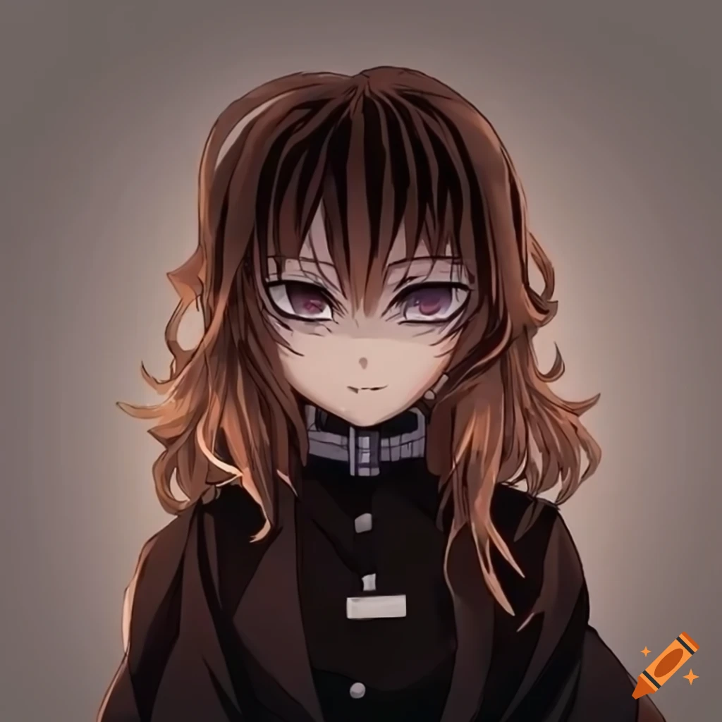 Anime character in demon slayer style