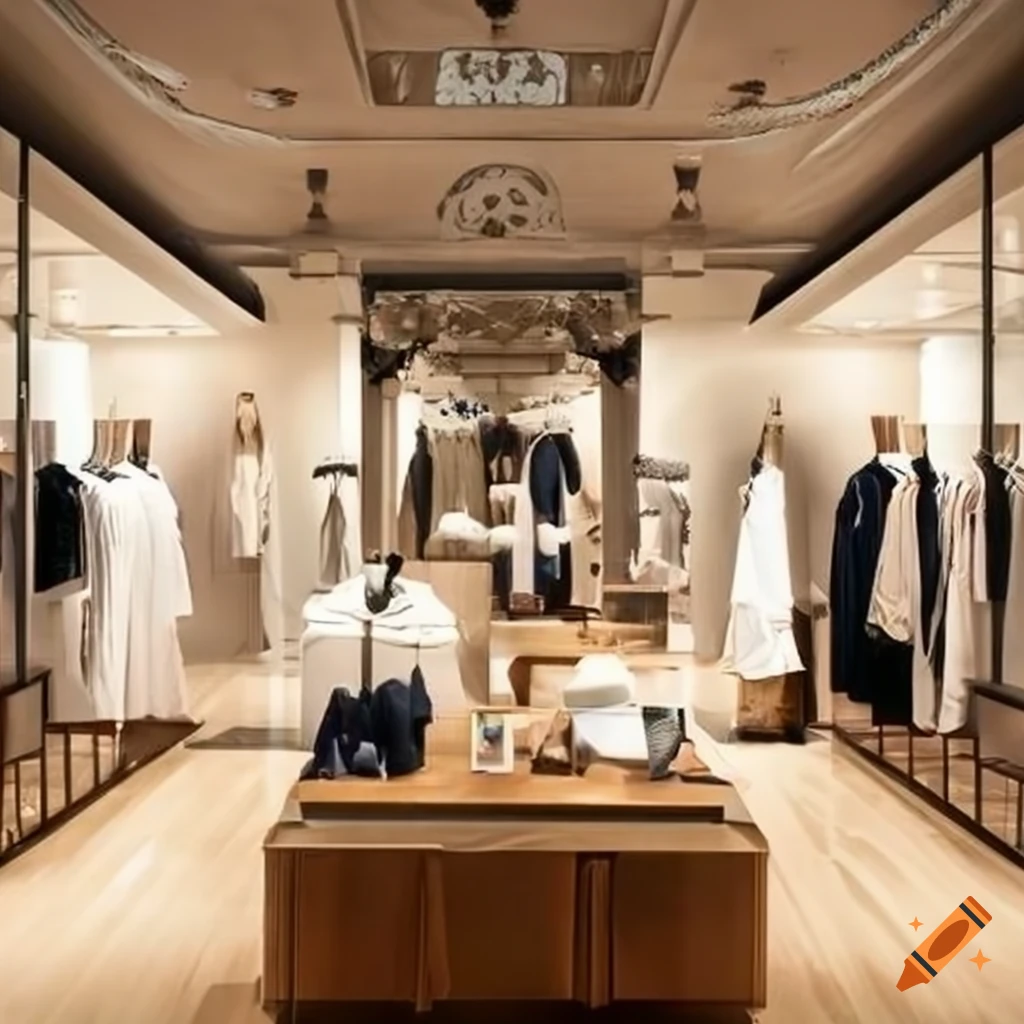 Display of The White Company clothing in Dstore Egypt on Craiyon