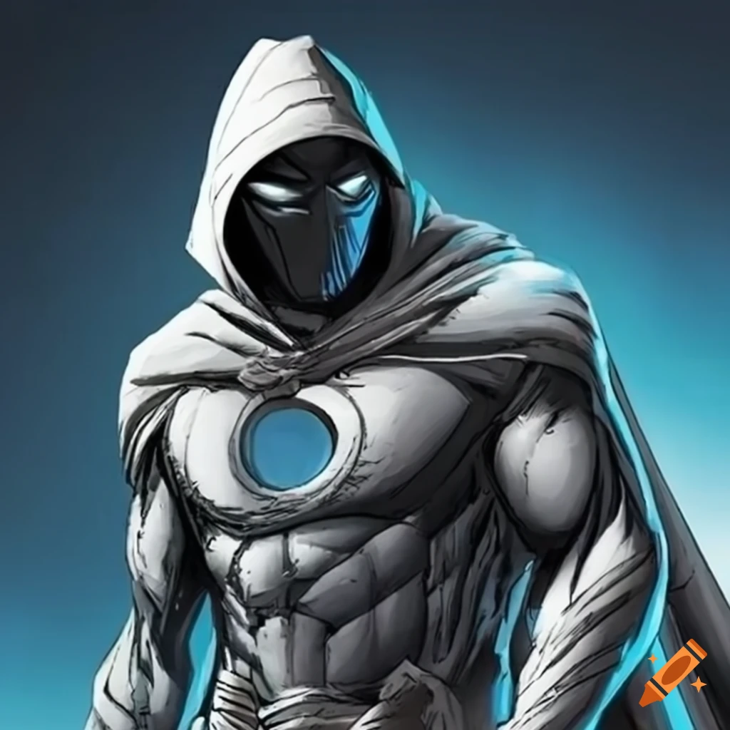 Moon knight in white costume