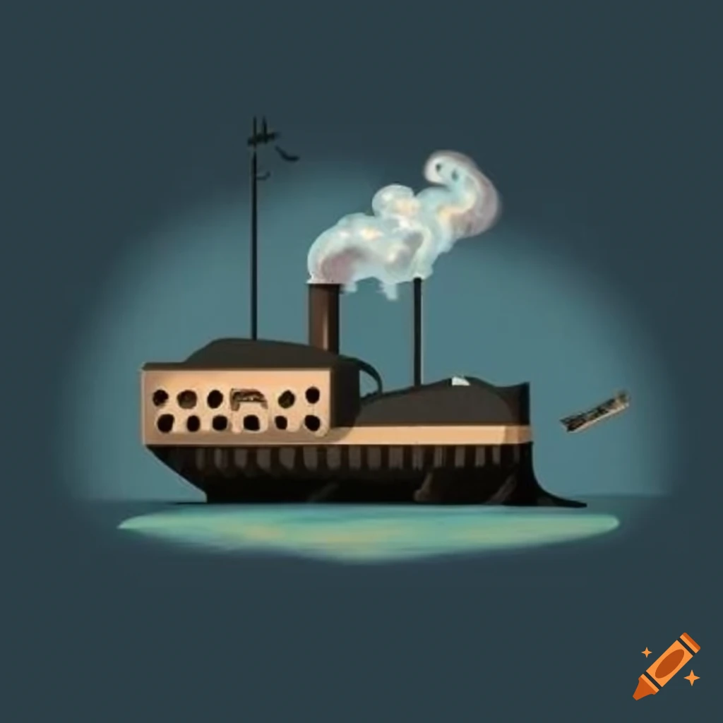 Ironclad river ship from the american civil war