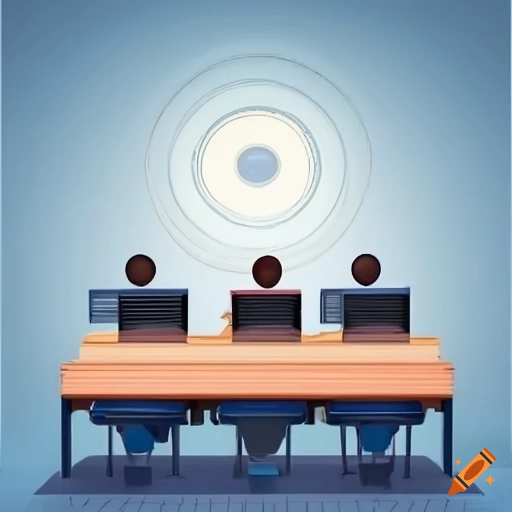 Students working with computers in a classroom