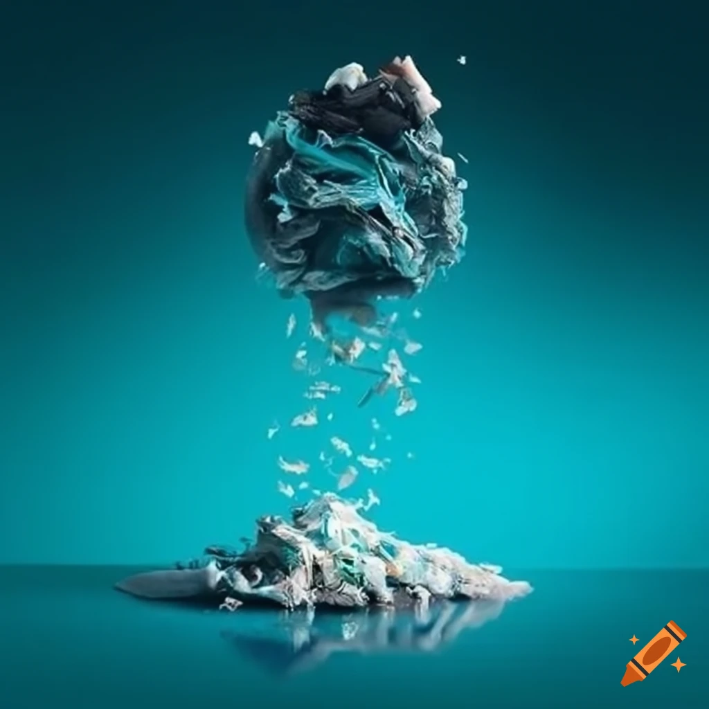 Illustration of reducing waste concept on Craiyon