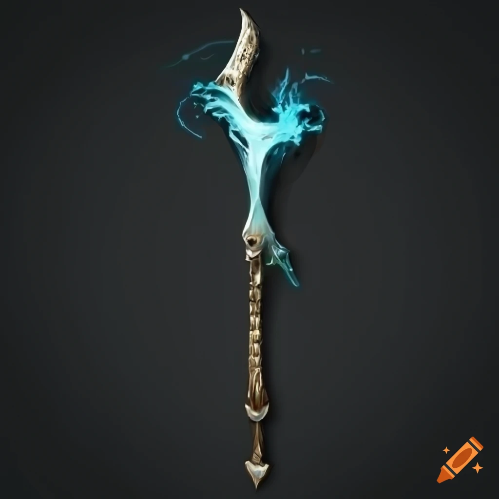 Illustration of a fantasy polearm