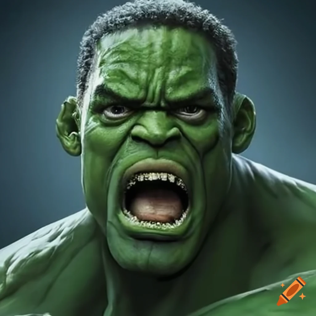 Fan art of will smith as the hulk