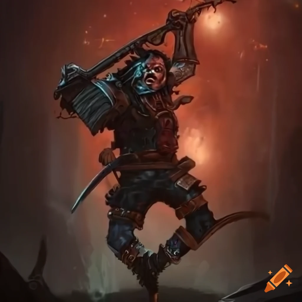 Illustration of cyberpunk weapons jumping through a portal on Craiyon