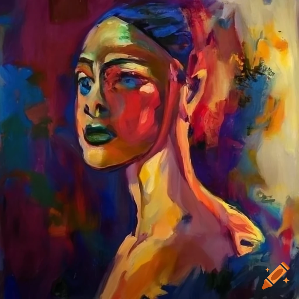 Expressionistic art piece on Craiyon