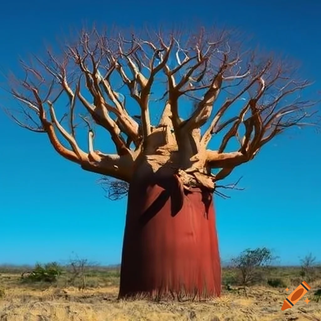 Image of a majestic boabab tree on Craiyon