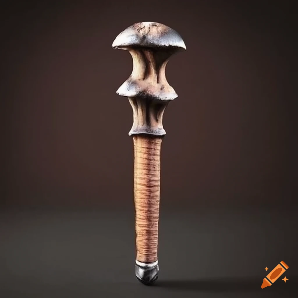 German-style mushroom mace for medieval weapon enthusiasts