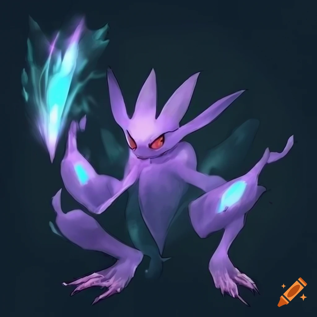 Concept art of a Bug/Ghost Pokémon named 'Spectrabutter' on Craiyon