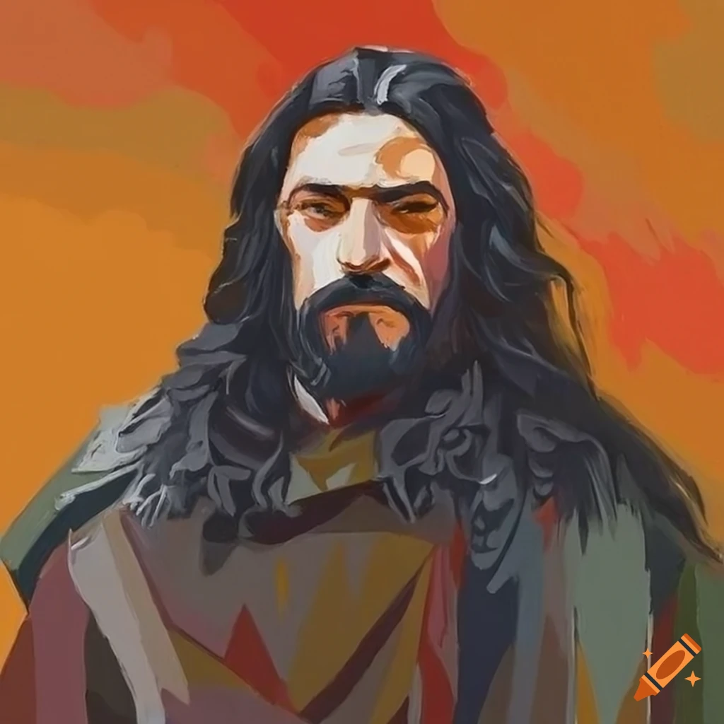 Oil painting of nandor the relentless